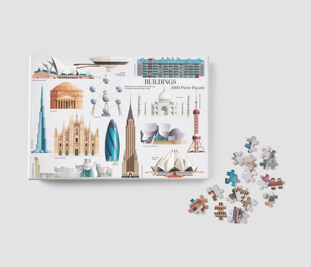 Puzzle Iconic Buildings 1000 Pieces – Printworks