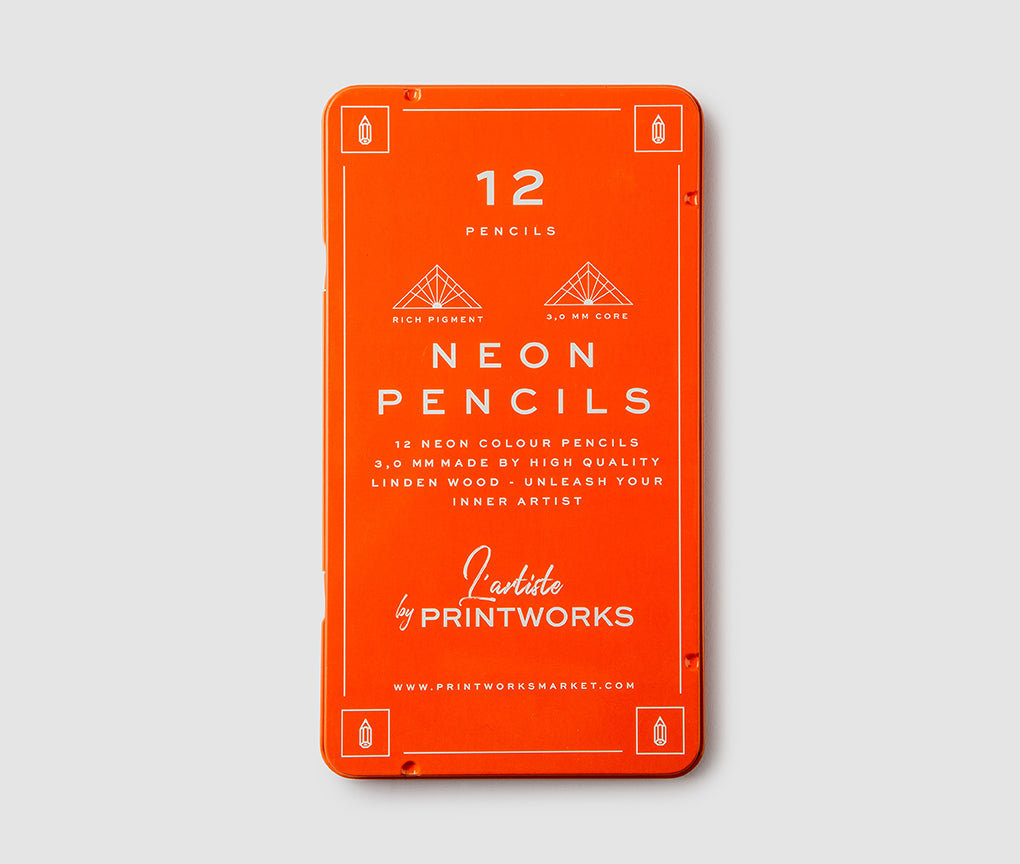 Neon 12-pack Color Pencils – Printworks